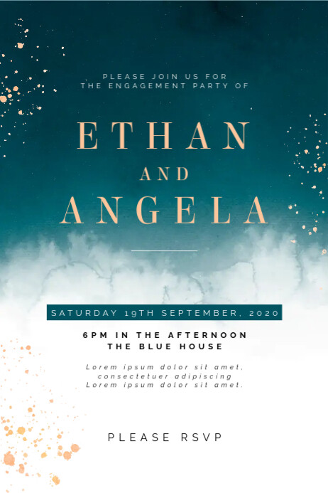 Engagement Party Minimal Template | PosterMyWall