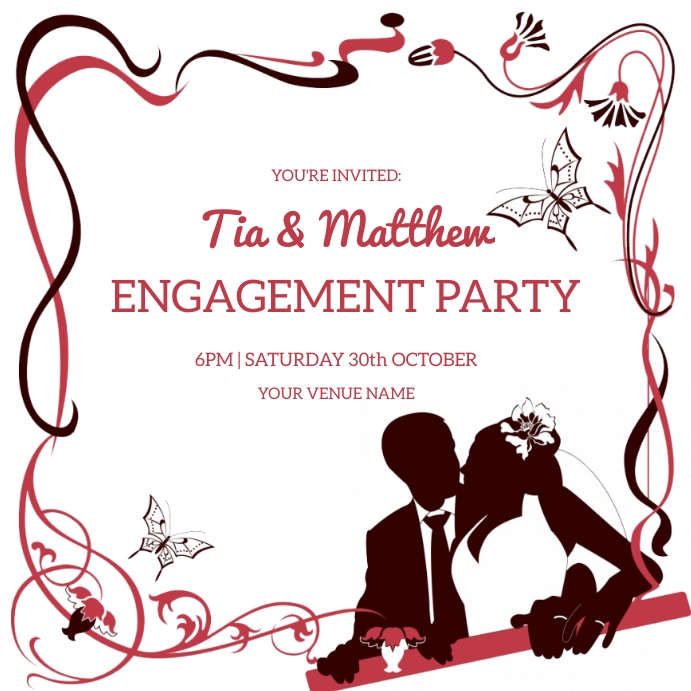 Engagement Party Poster Template | PosterMyWall