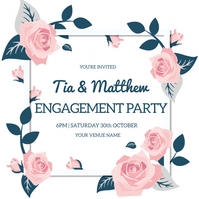 43 Engagement Template | PosterMyWall