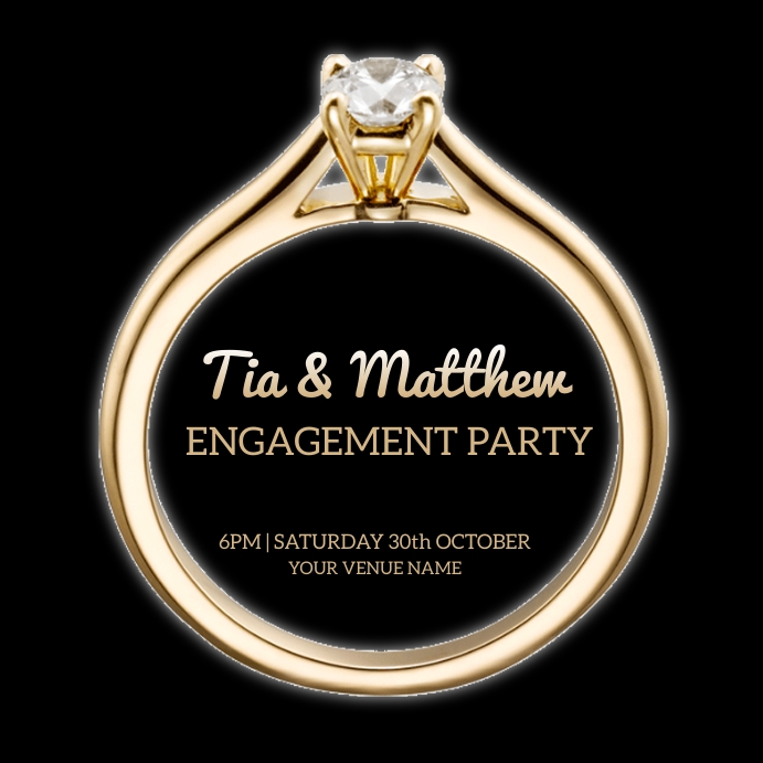 Copy of Engagement Party Poster | PosterMyWall