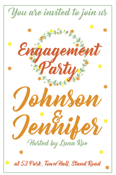 Engagement Party Template | PosterMyWall