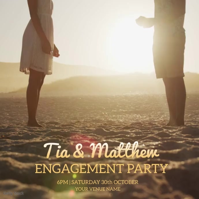 Copy of Engagement Party Video Poster | PosterMyWall