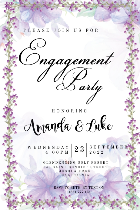 ENGAGEMENT POSTER Template | PosterMyWall