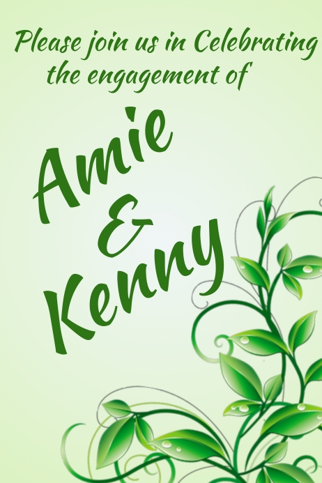 engagement poster template | PosterMyWall