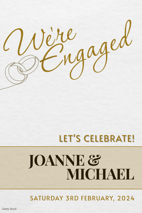 EngagementPoster Template | PosterMyWall
