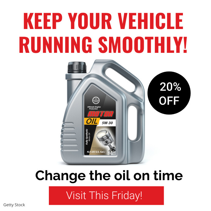 Engine Oil Ad Insta Instagram Post Template | PosterMyWall