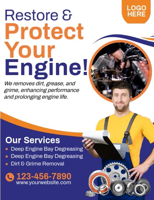 Engine Services Ads Template | PosterMyWall
