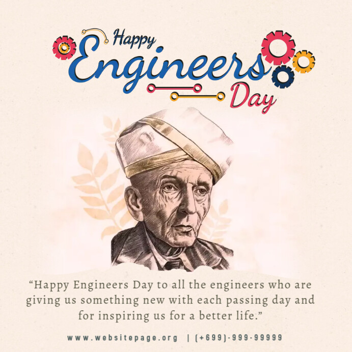 Copy of Engineer's Day (India) | PosterMyWall
