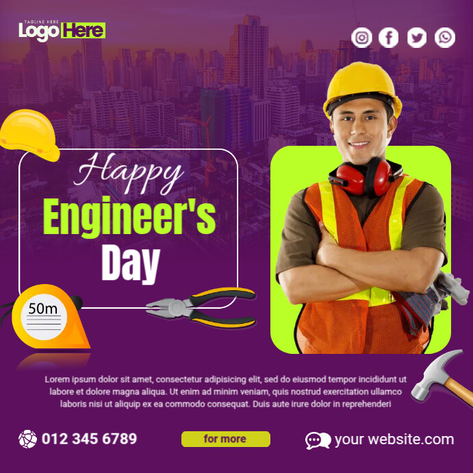 Engineer 's Day Template | PosterMyWall