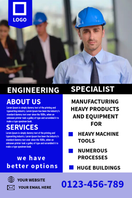 Copy of Engineering flyer ,CORPORATE flyer | PosterMyWall
