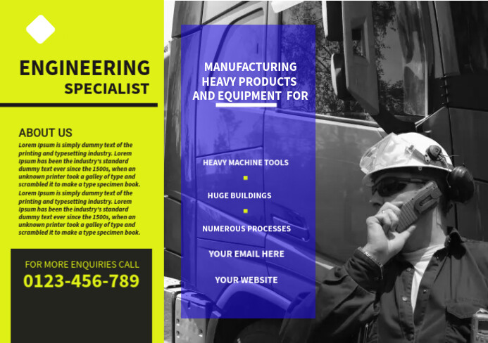 Engineering flyer ,CORPORATE flyer Template | PosterMyWall