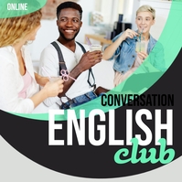 Plantilla de english conversation club 2 | PosterMyWall