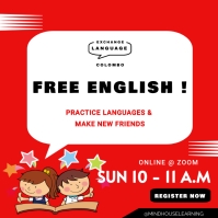 English Course Instagram post Template | PosterMyWall