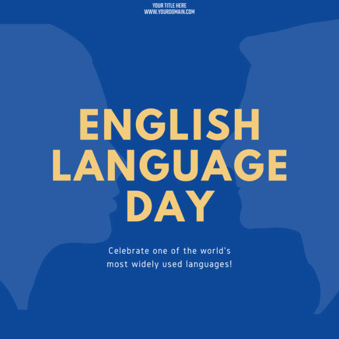 English Language Day Template | PosterMyWall