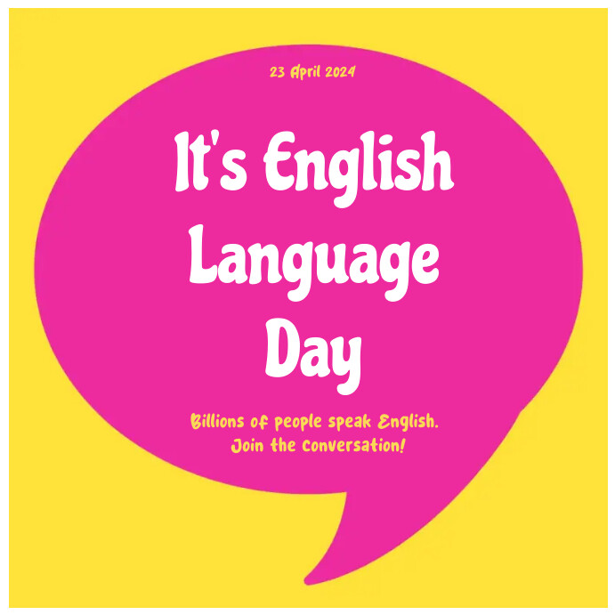 English Language Day template | PosterMyWall