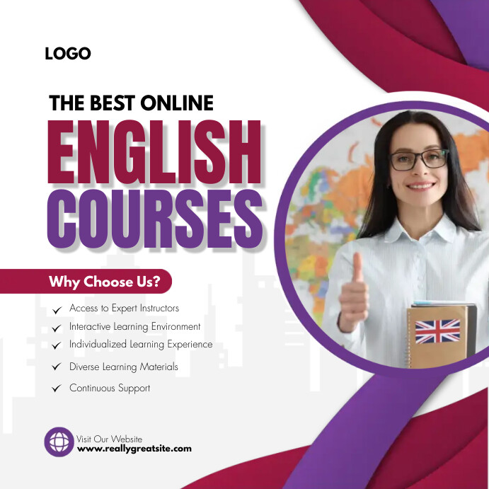 Copy of ENGLISH LEARNING COURSE | PosterMyWall