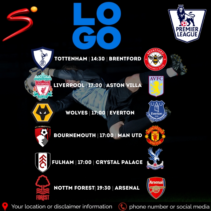 English Premier League Template | PosterMyWall