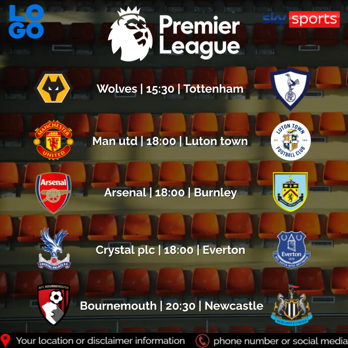 English Premier League Template | PosterMyWall