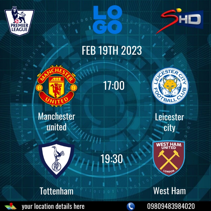Copy of English Premier League | PosterMyWall