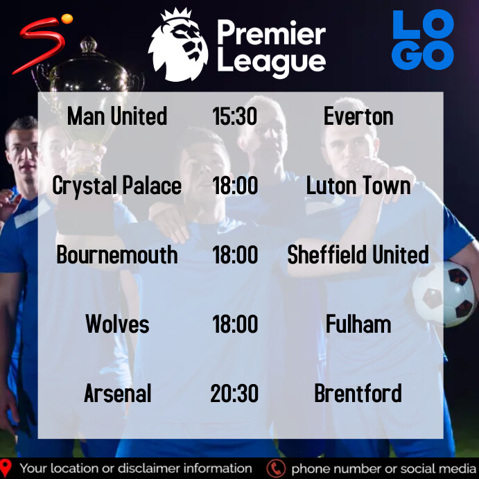 English Premier League Template | PosterMyWall