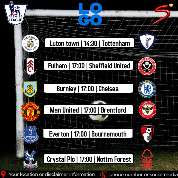 English Premier League Template | PosterMyWall