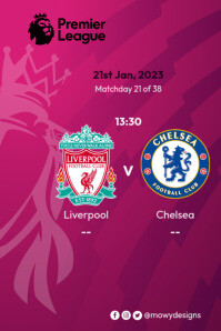 English Premier League Table Template | PosterMyWall