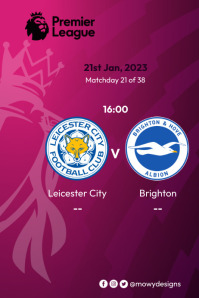 English Premier League Table Template | PosterMyWall