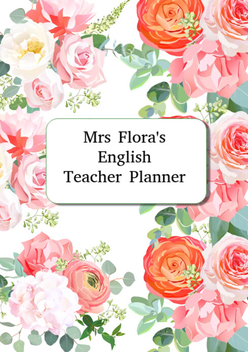 Copy of English Teachers Planner Template | PosterMyWall