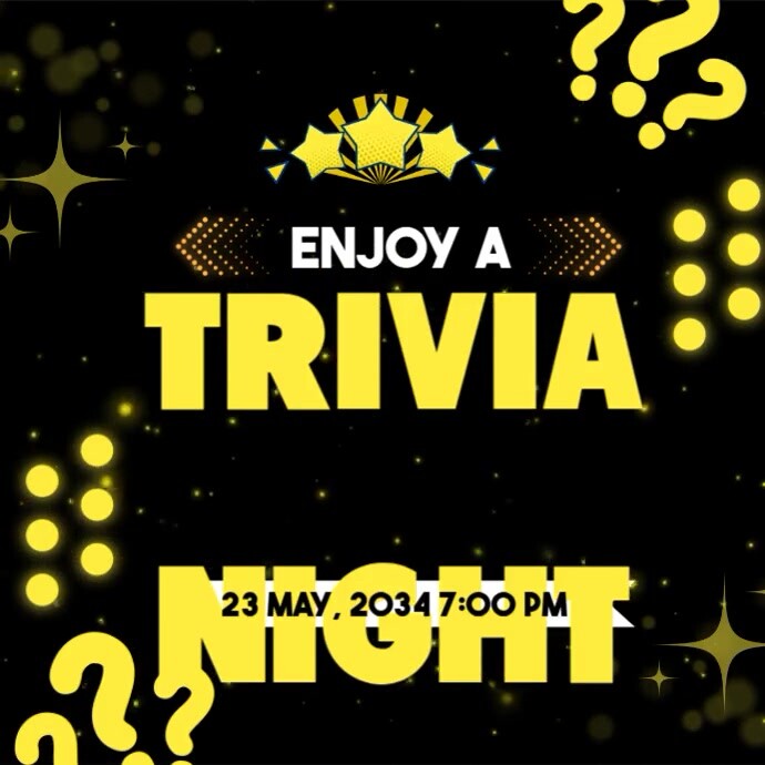 Enjoy A Trivia Night Template | PosterMyWall
