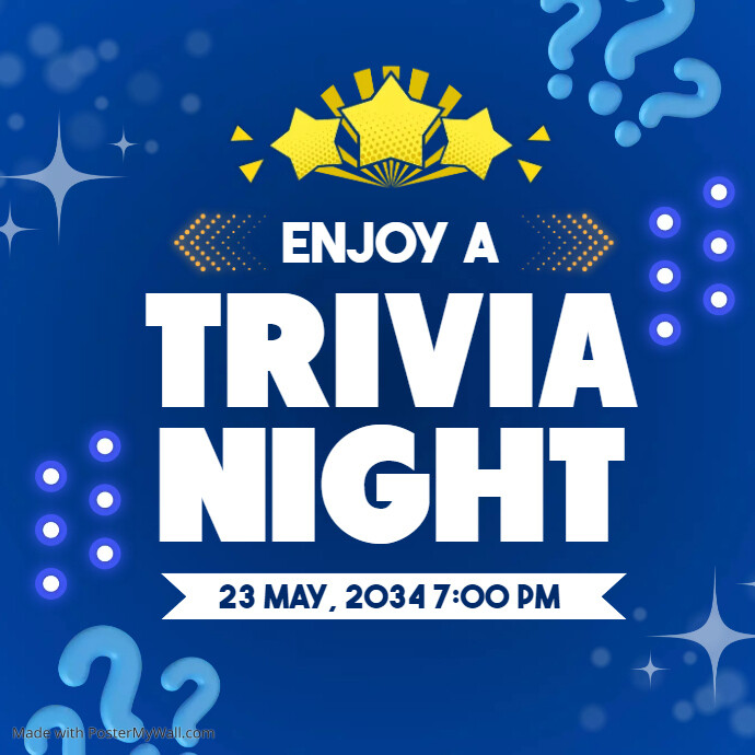 Modèle Enjoy A Trivia Night | PosterMyWall