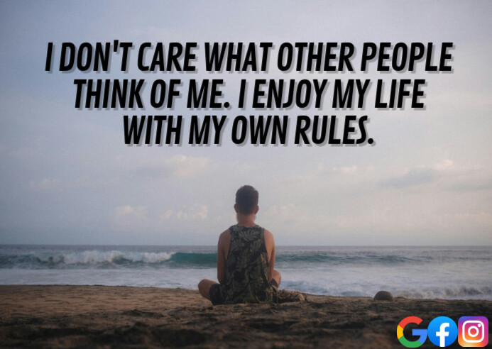 ENJOY AND PEOPLE QUOTE TEMPLATE | PosterMyWall