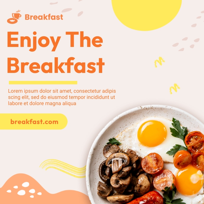 Enjoy Breakfast Template | PosterMyWall