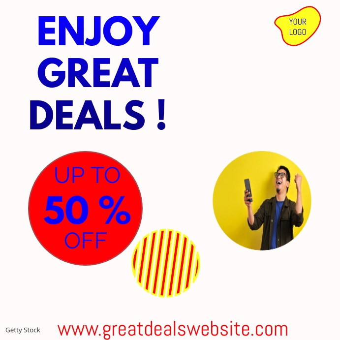 enjoy great deals Template | PosterMyWall