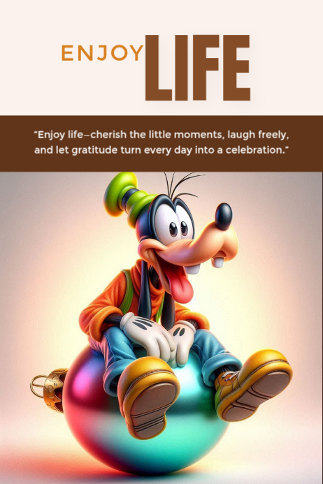ENJOY LIFE Template | PosterMyWall
