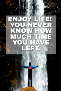 LIFE AND ENJOY QUOTE TEMPLATE | PosterMyWall