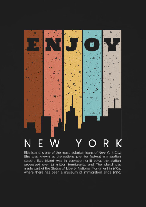 enjoy new york template | PosterMyWall
