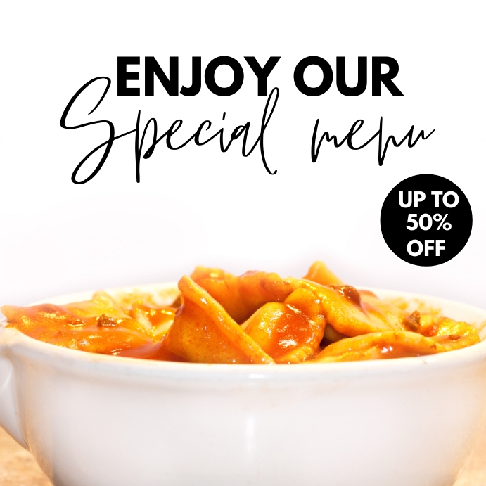 enjoy our special menu Template | PosterMyWall