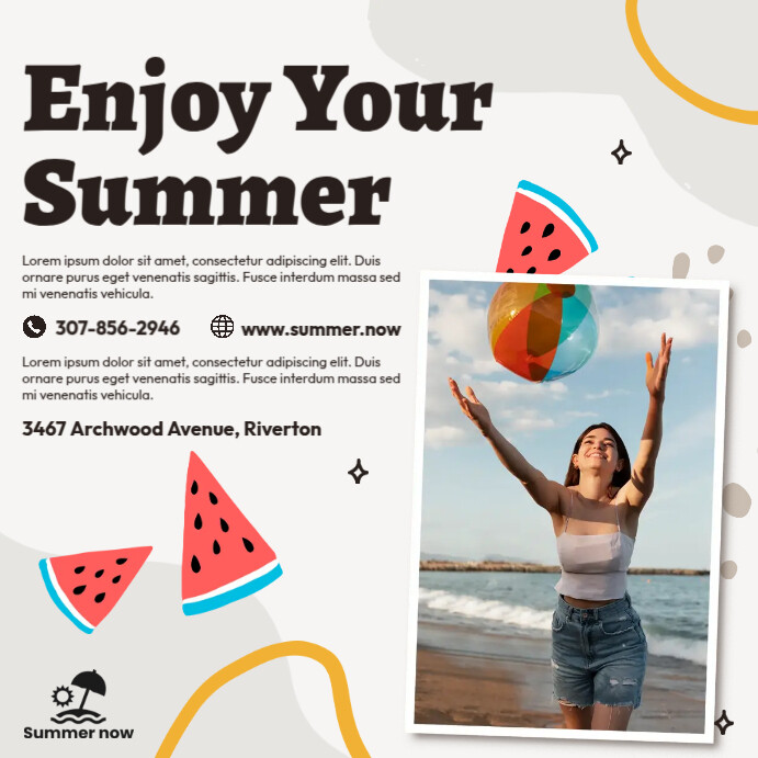 Enjoy Summer Template | PosterMyWall