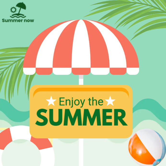 Enjoy Summer Instagram Template | PosterMyWall