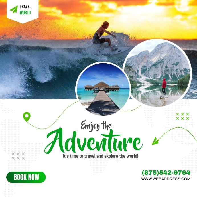 Enjoy The Adventure Template | PosterMyWall