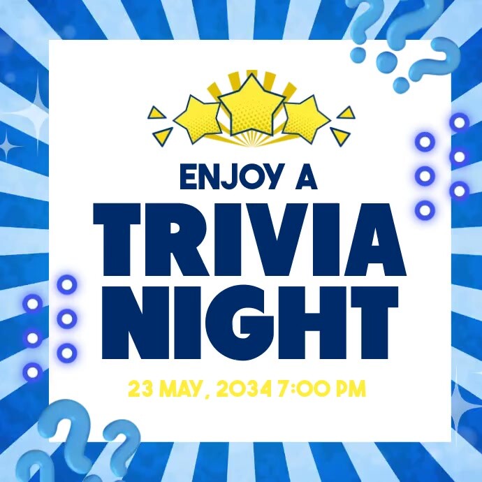 Enjoy Trivia Night Ads Template | PosterMyWall