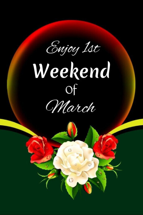Enjoy Weekend Poster Template 2025 | PosterMyWall