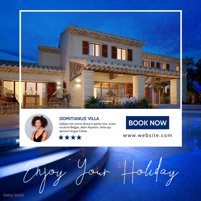 enjoy your holiday instagram post banner temp Template | PosterMyWall