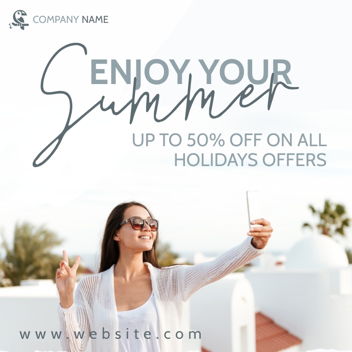 enjoy your summer advertisement Template | PosterMyWall