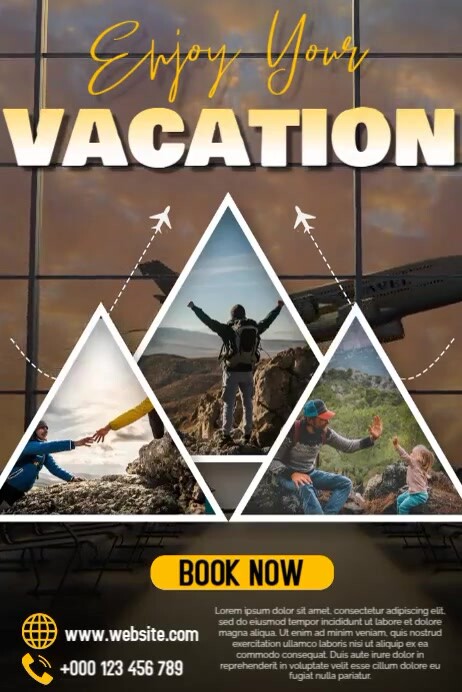 Enjoy Your Vacation Template | PosterMyWall