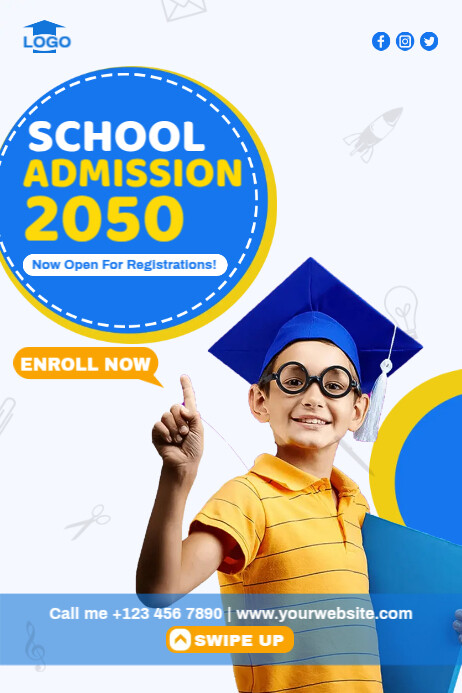 Enrollment Poster Template | PosterMyWall
