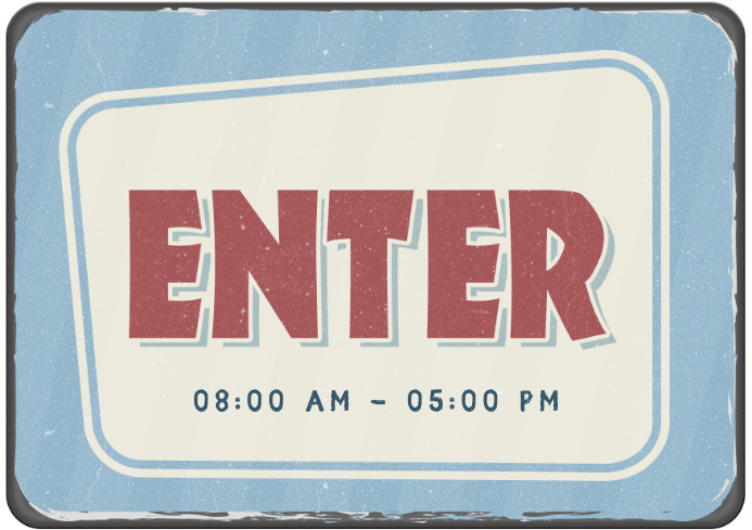 Enter Sign Template | PosterMyWall