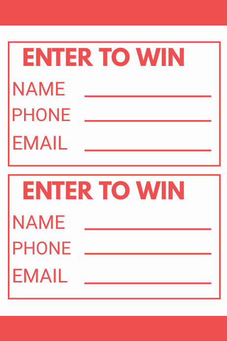 enter to win-Vorlage | PosterMyWall