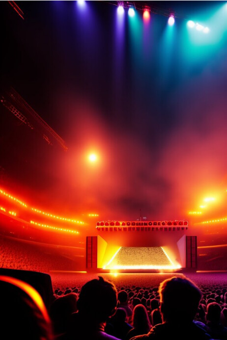 Entertainment center stage podium background Template | PosterMyWall