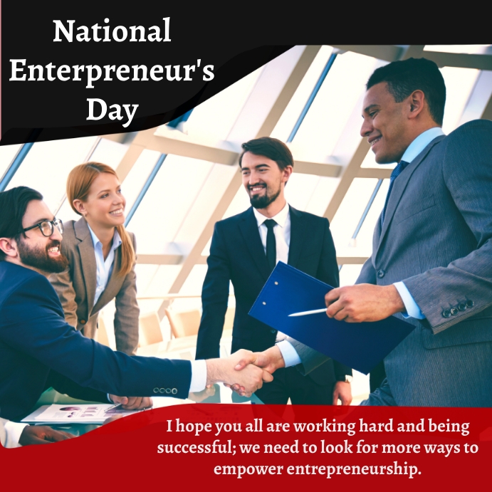 entrepreneurs day Template | PosterMyWall